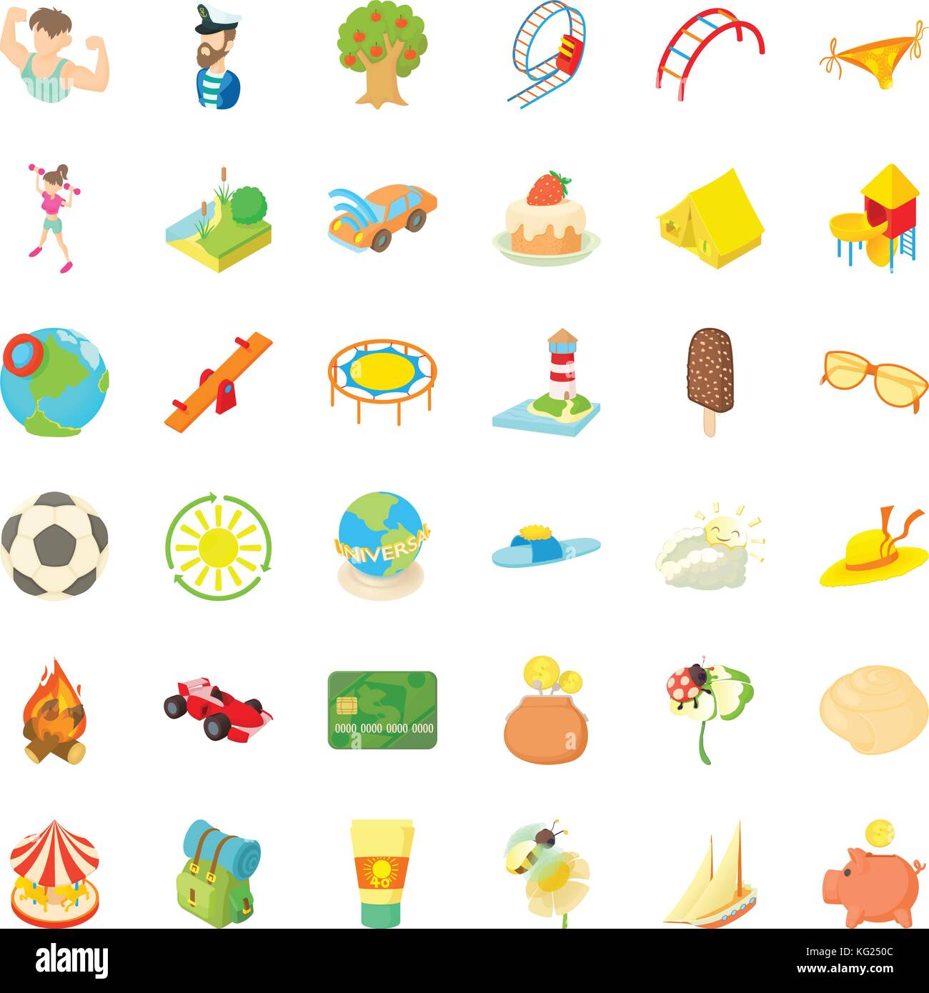 Football icons set, cartoon style Stock Vector Image & Art - Alamy