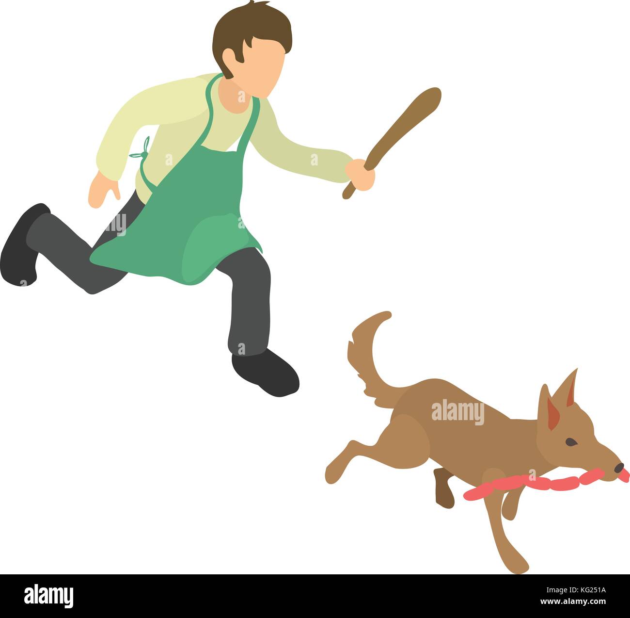 Dog thief icon, isometric 3d style Stock Vector Image & Art - Alamy