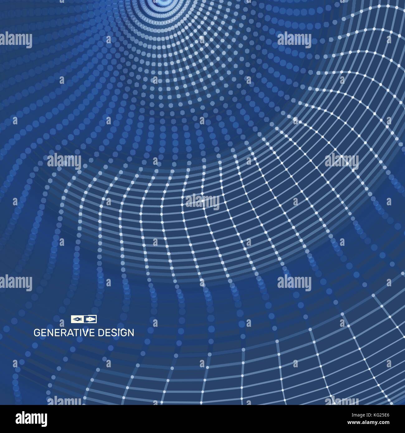 Network Abstract Background Connection Structure 3d Grid Surface 3d