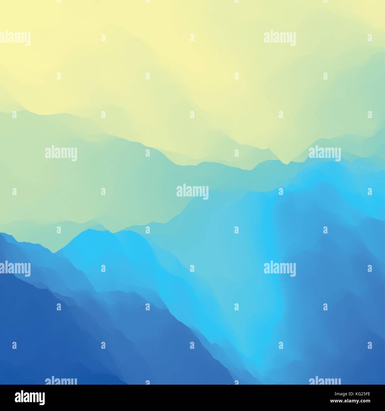 Mountain Landscape. Mountainous Terrain. Vector Illustration. Abstract ...