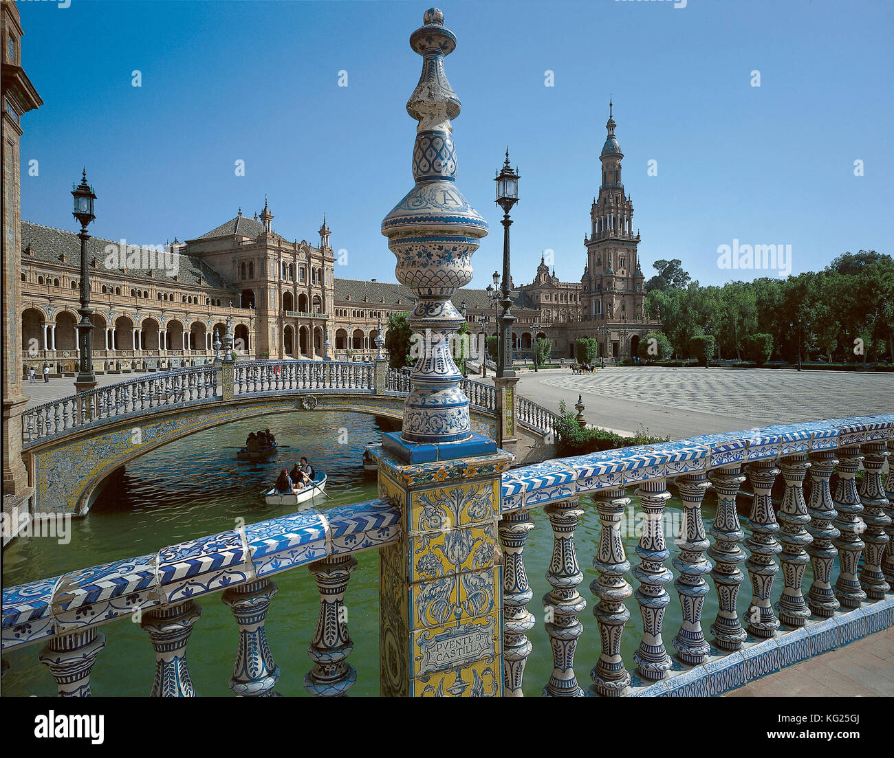 Plaza de Espana Sevilla, Spain *** Local Caption *** City, Village ...