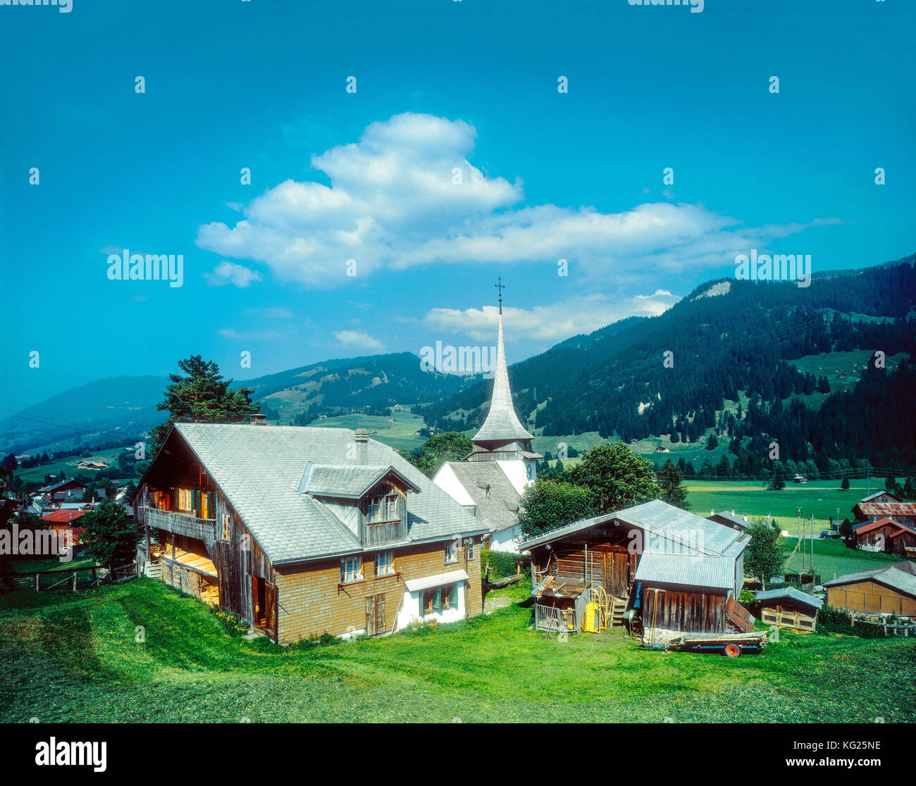 Dorf Gsteig, Schweiz, Switzerland *** Local Caption *** ,village,Gstaad ...