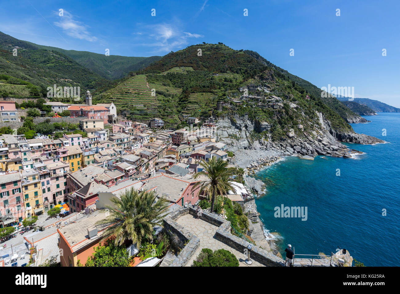 The view from the top of Doria Castle with breathtaking views over ...