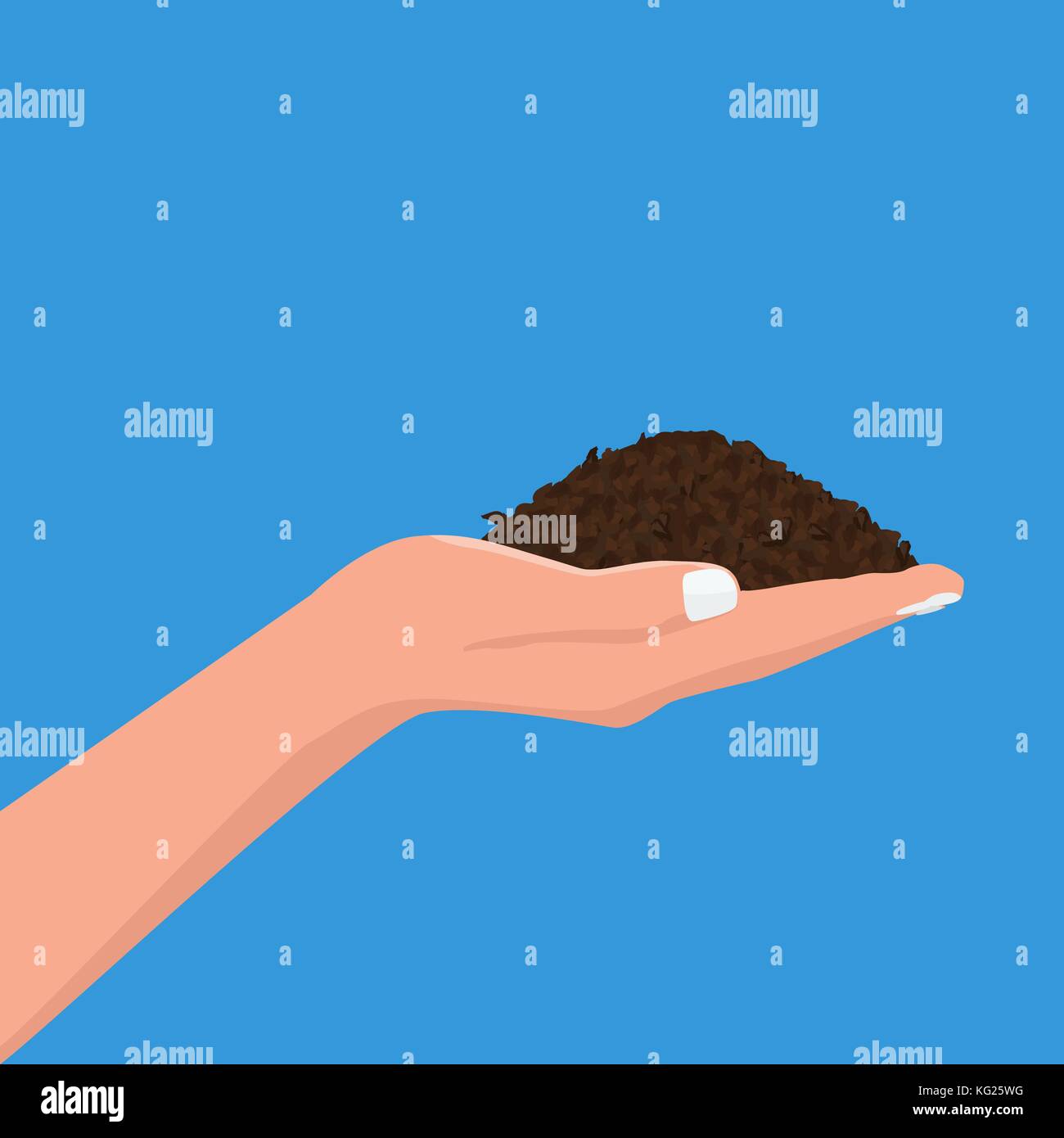 Holding soil Stock Vector Images - Alamy