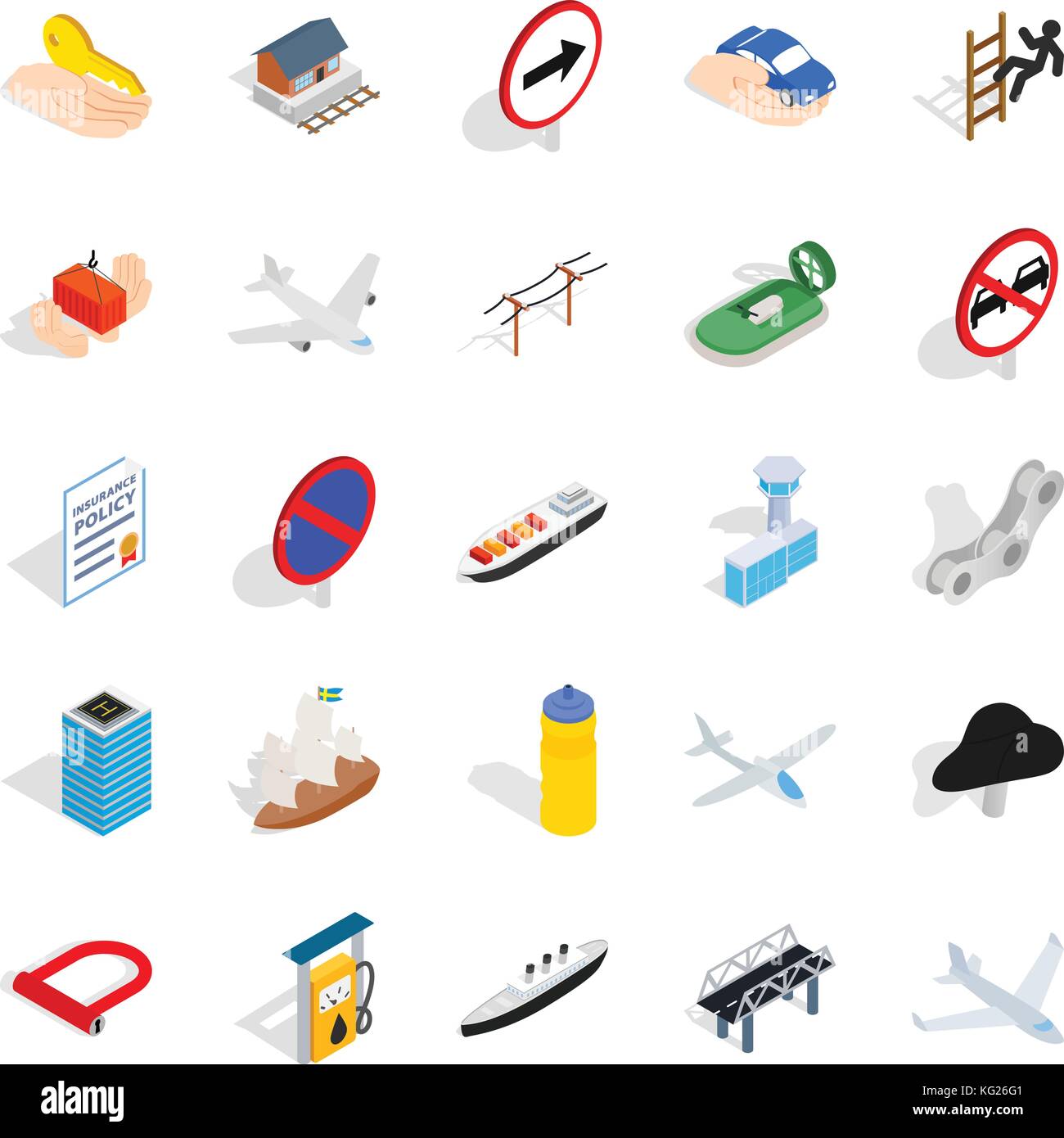 Preparation icons set, isometric style Stock Vector Image & Art - Alamy