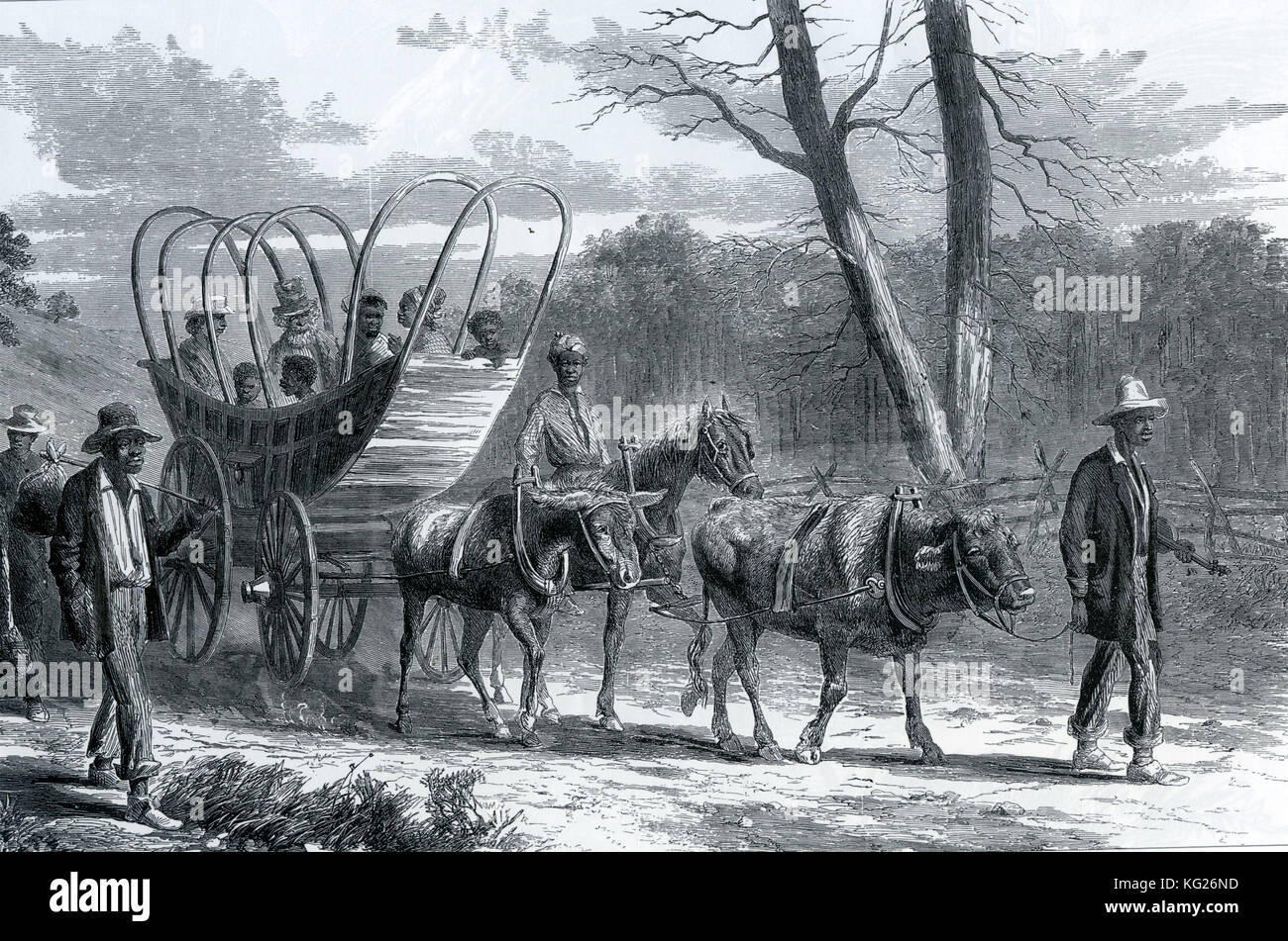 AMERICAN CIVIL WAR: Former slaves entering a Union camp during the ...