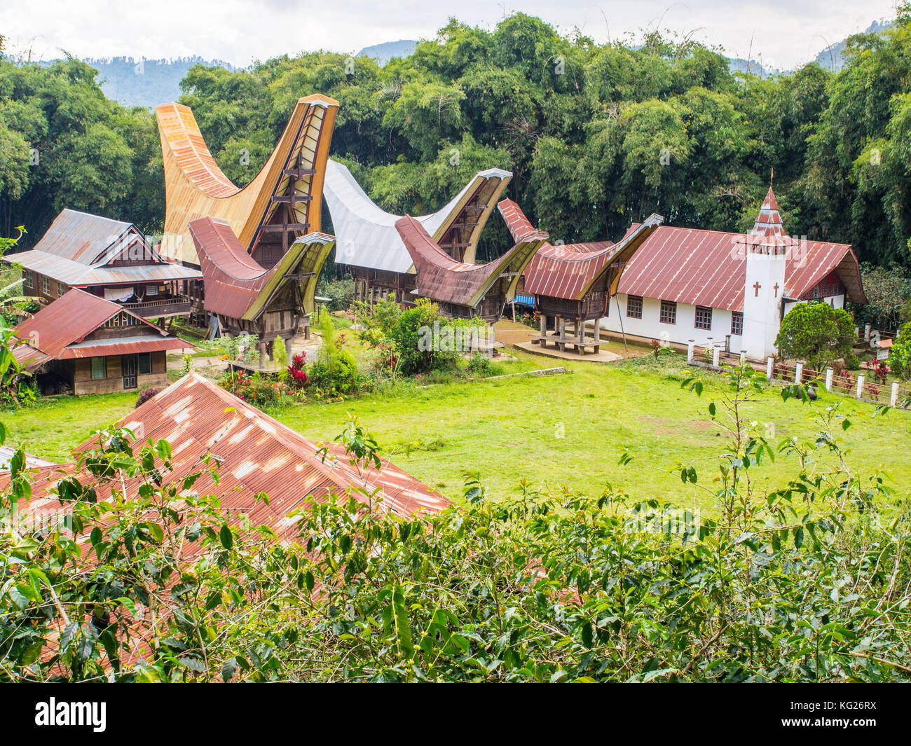Small village, Tana Toraja, Sulawesi, Indonesia, Southeast Asia, Asia ...