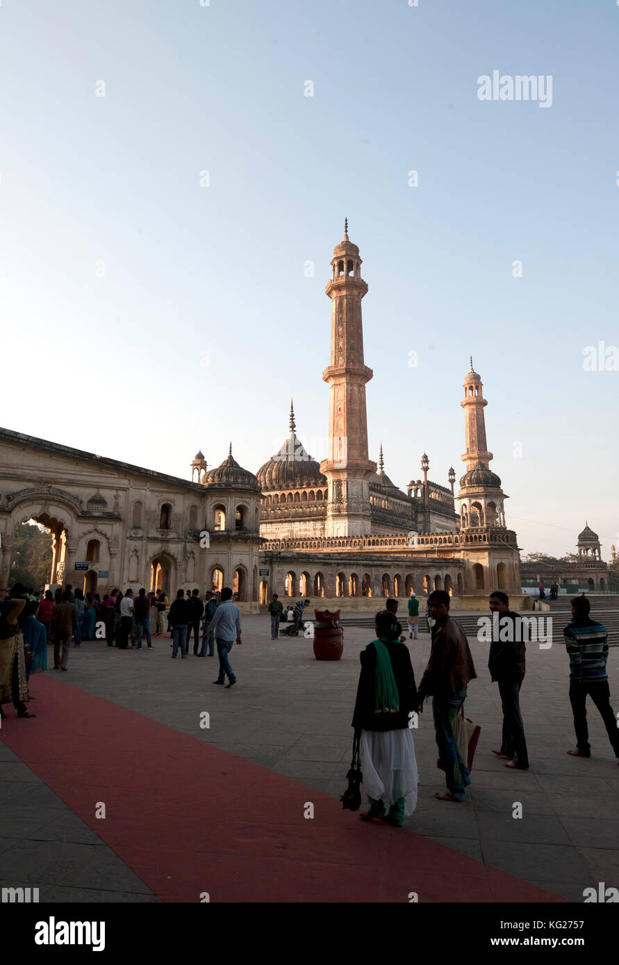 The Bara Imambara at dusk, built by the Nawab of Awadh in 1784. it is ...