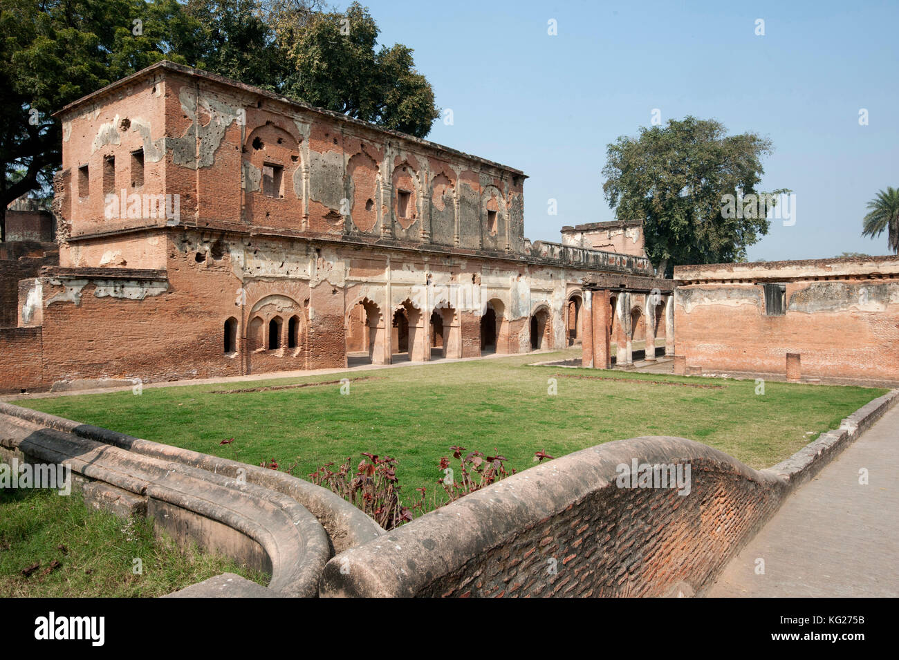 Lucknow Residency 18th century main building maintained as it was after ...