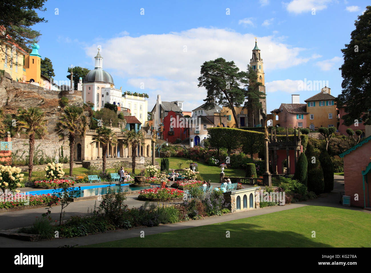 Portmeirion Village, Gwynedd, North Wales, Wales, United Kingdom ...