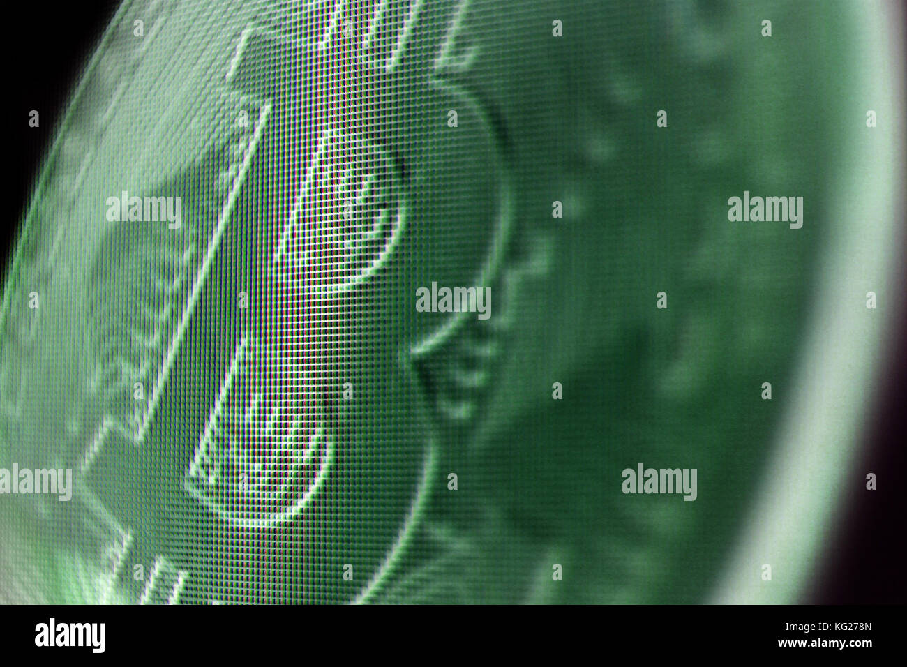 Close-up of bitcoin currency on screen Stock Photo - Alamy