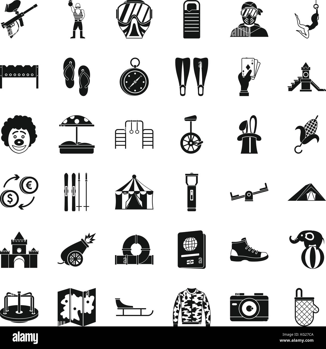 Navigation icons set, simple style Stock Vector Image & Art - Alamy