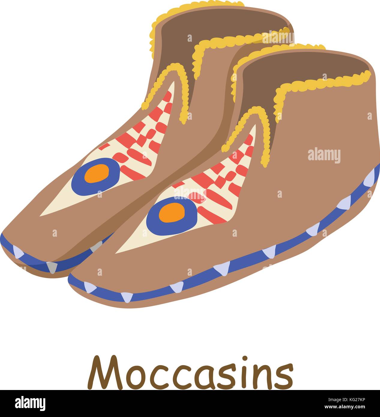 Leather moccasins Stock Vector Images - Alamy