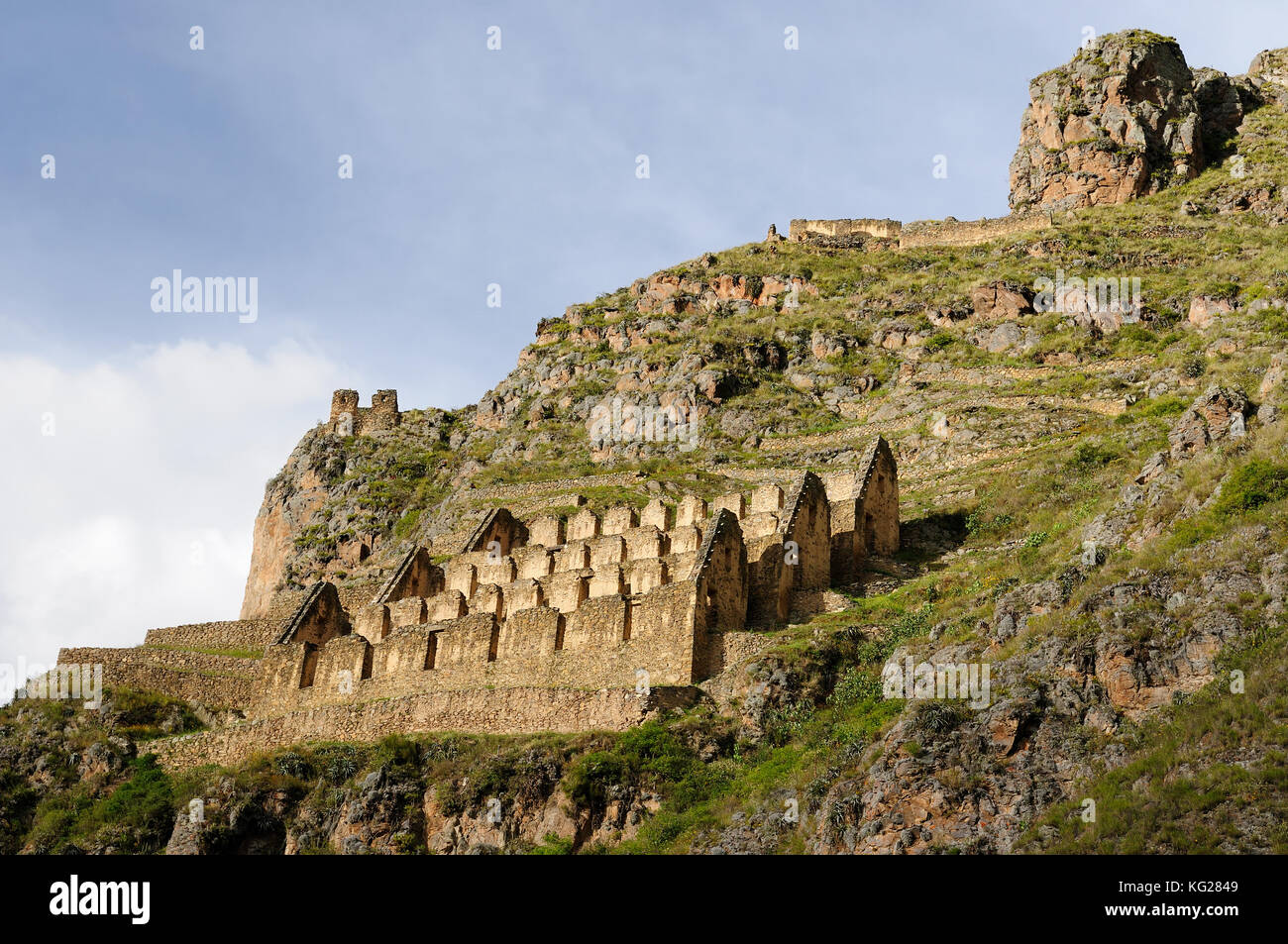 South America, Pisac (Pisaq) - Inca ruins in the sacred valley in the ...