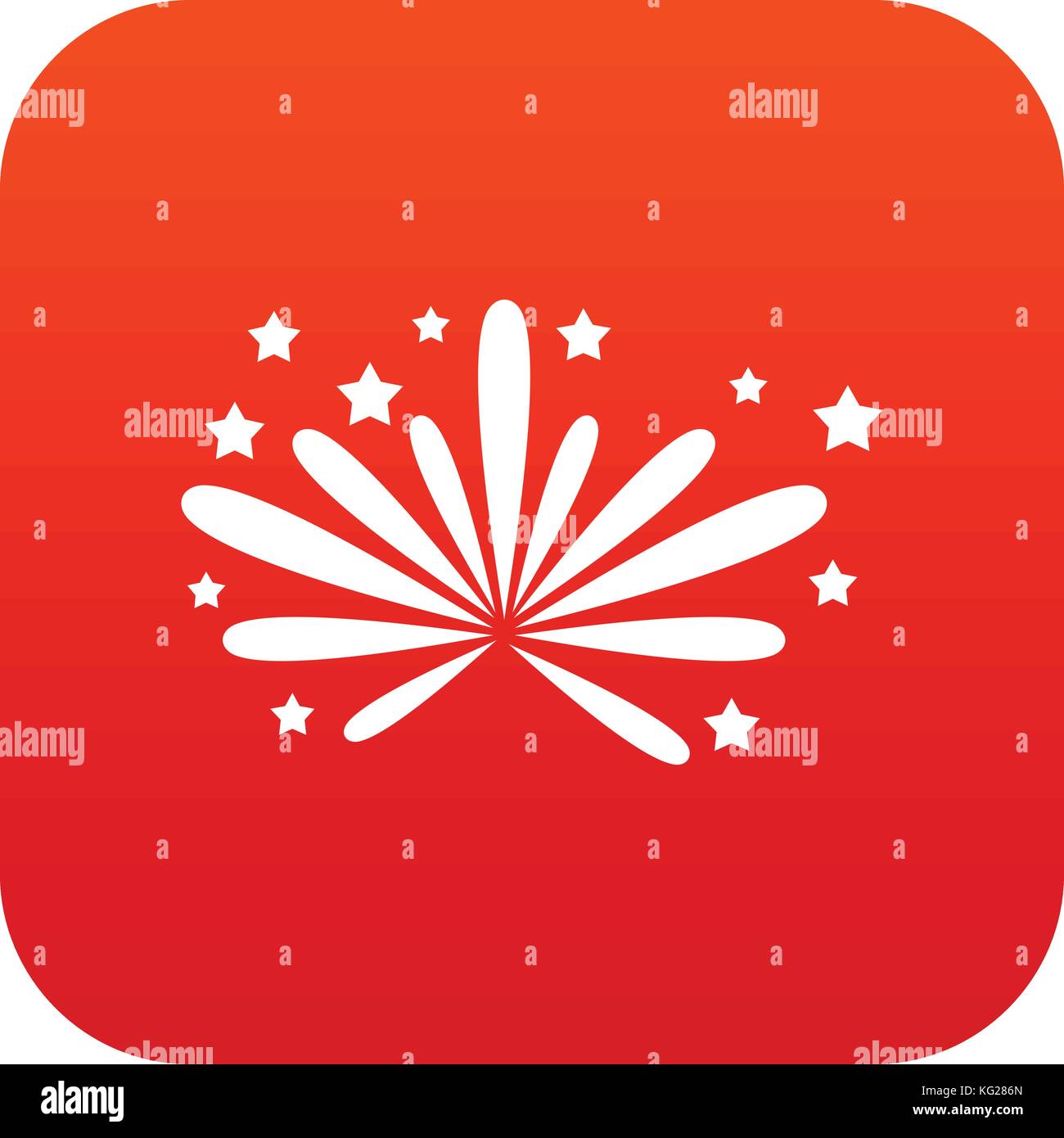 Fireworks icon digital red Stock Vector Image & Art - Alamy