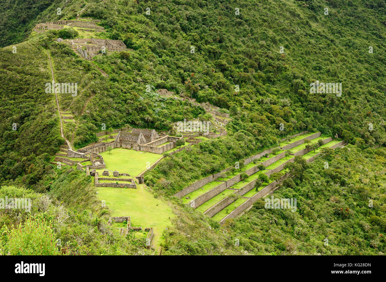 Choquequirao is an Incan site in south Peru, similar in structure and ...