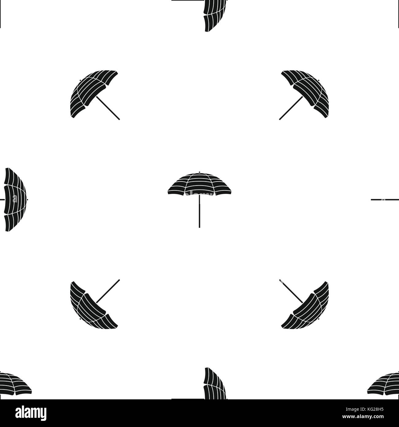Beach umbrella pattern seamless black Stock Vector Image & Art - Alamy