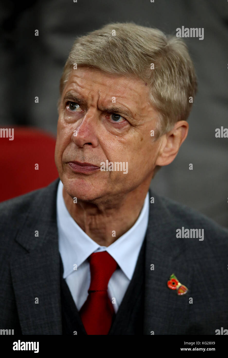 Arsenal manager Arsene Wenger during the UEFA Europa League match at ...