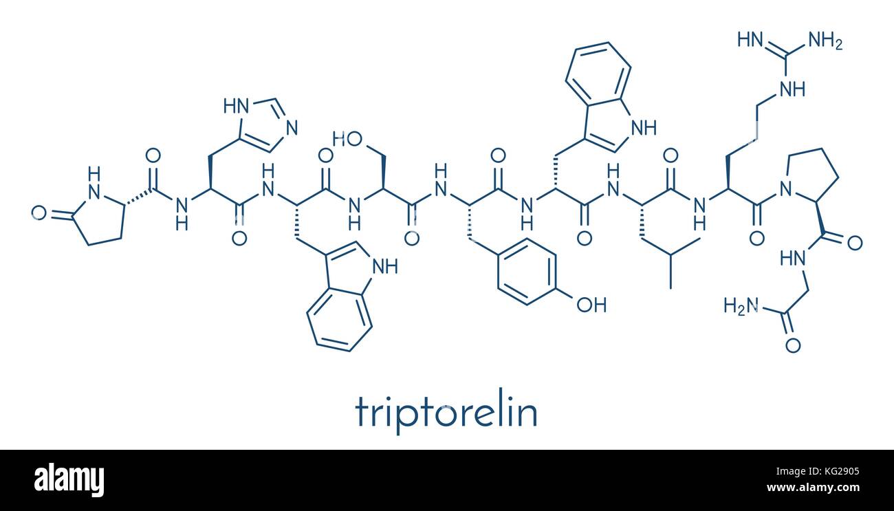 Triptorelin gonadotropin releasing hormone agonist drug molecule ...