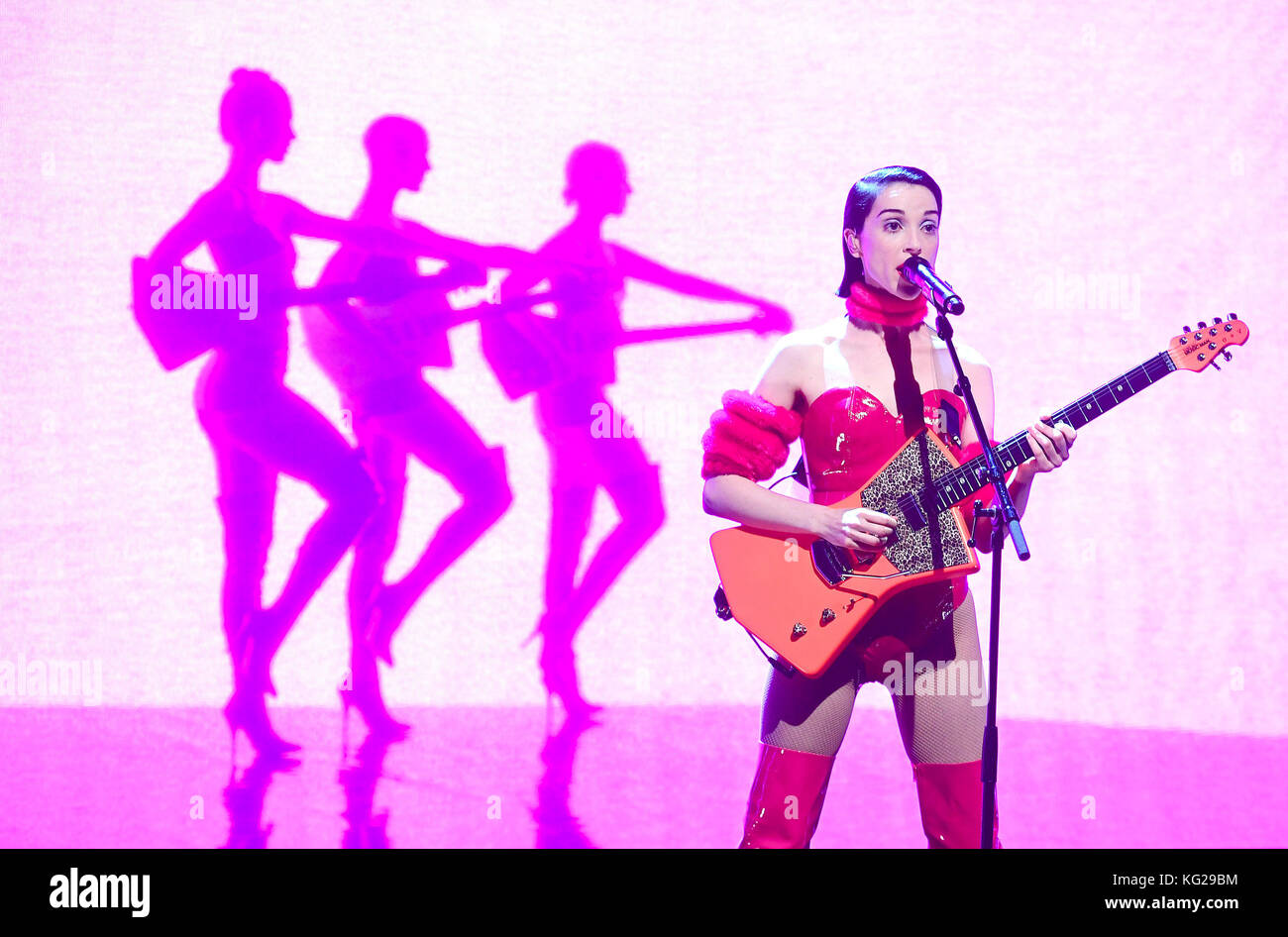 St.Vincent appearing on the Graham Norton Show filmed at the London ...