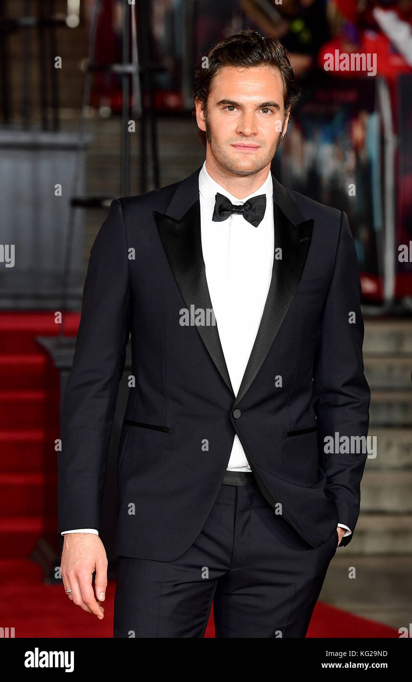 Tom Bateman attending the world premiere of Murder On The Orient ...