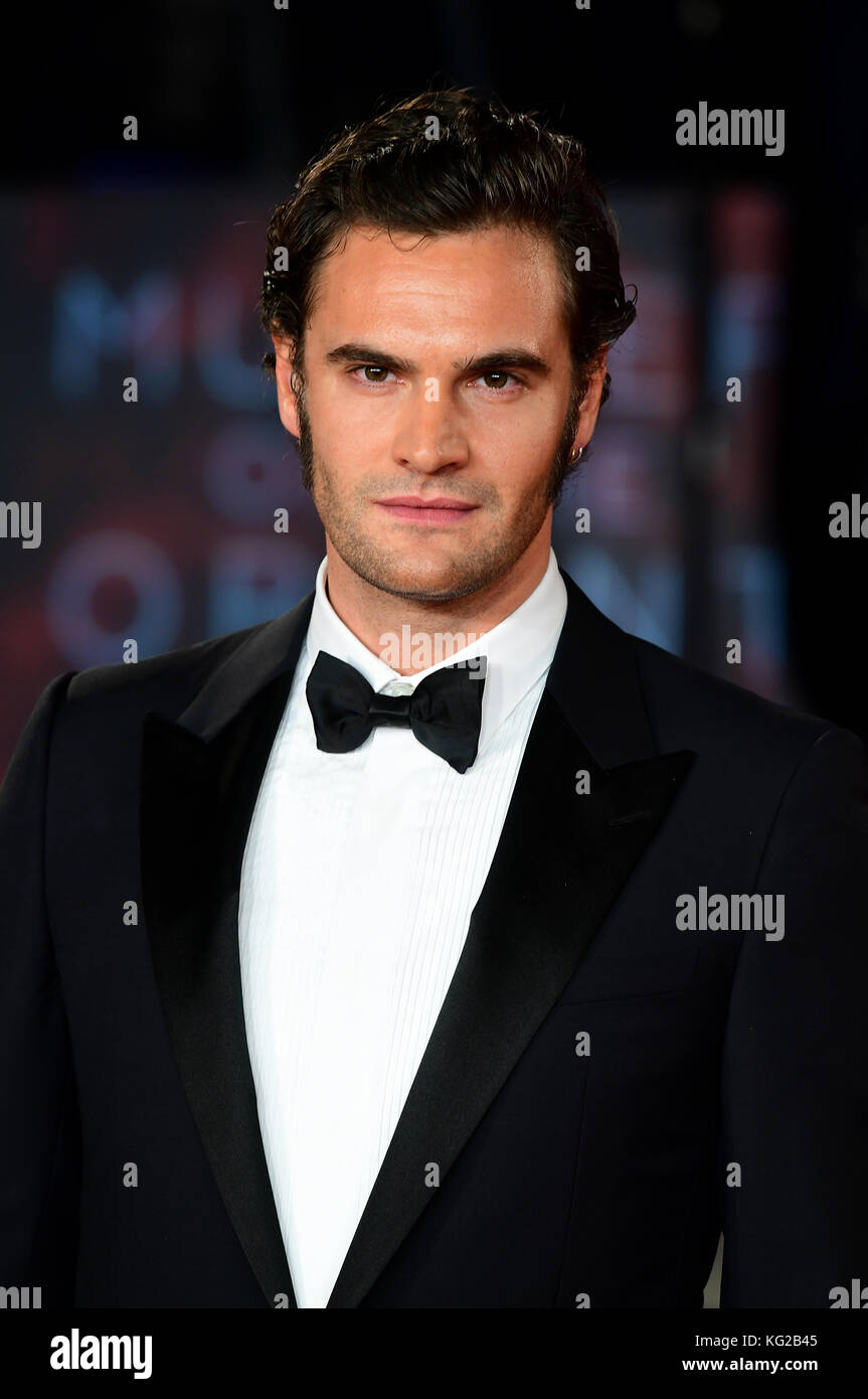 Tom Bateman attending the world premiere of Murder On The Orient ...