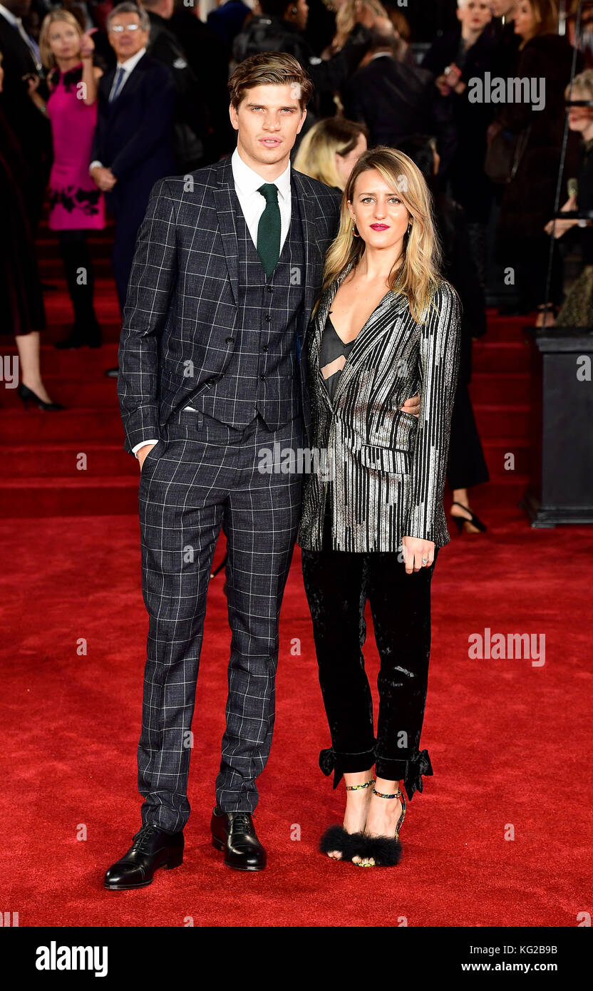 Toby Huntington-Whiteley (left) and Cecily Brown attending the world ...