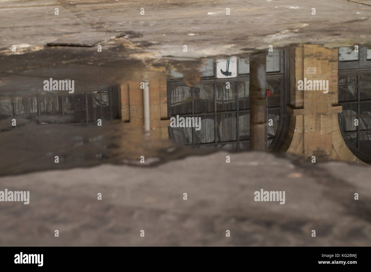 Abandoned old industrial building puddle hi-res stock photography and ...