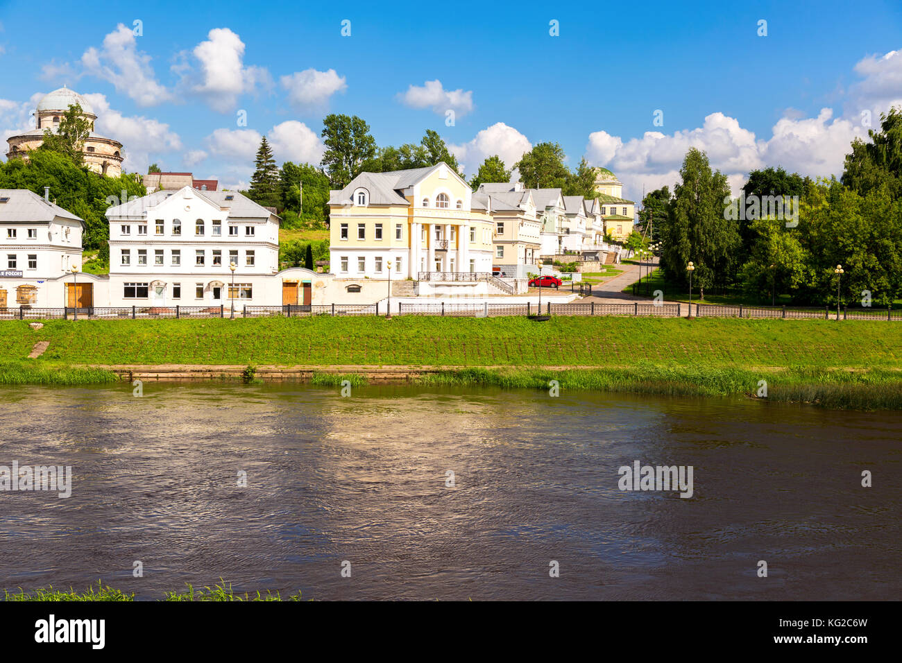 Torzhok, Russia - July 16, 2017: Provincial Russian town of Torzhok in ...