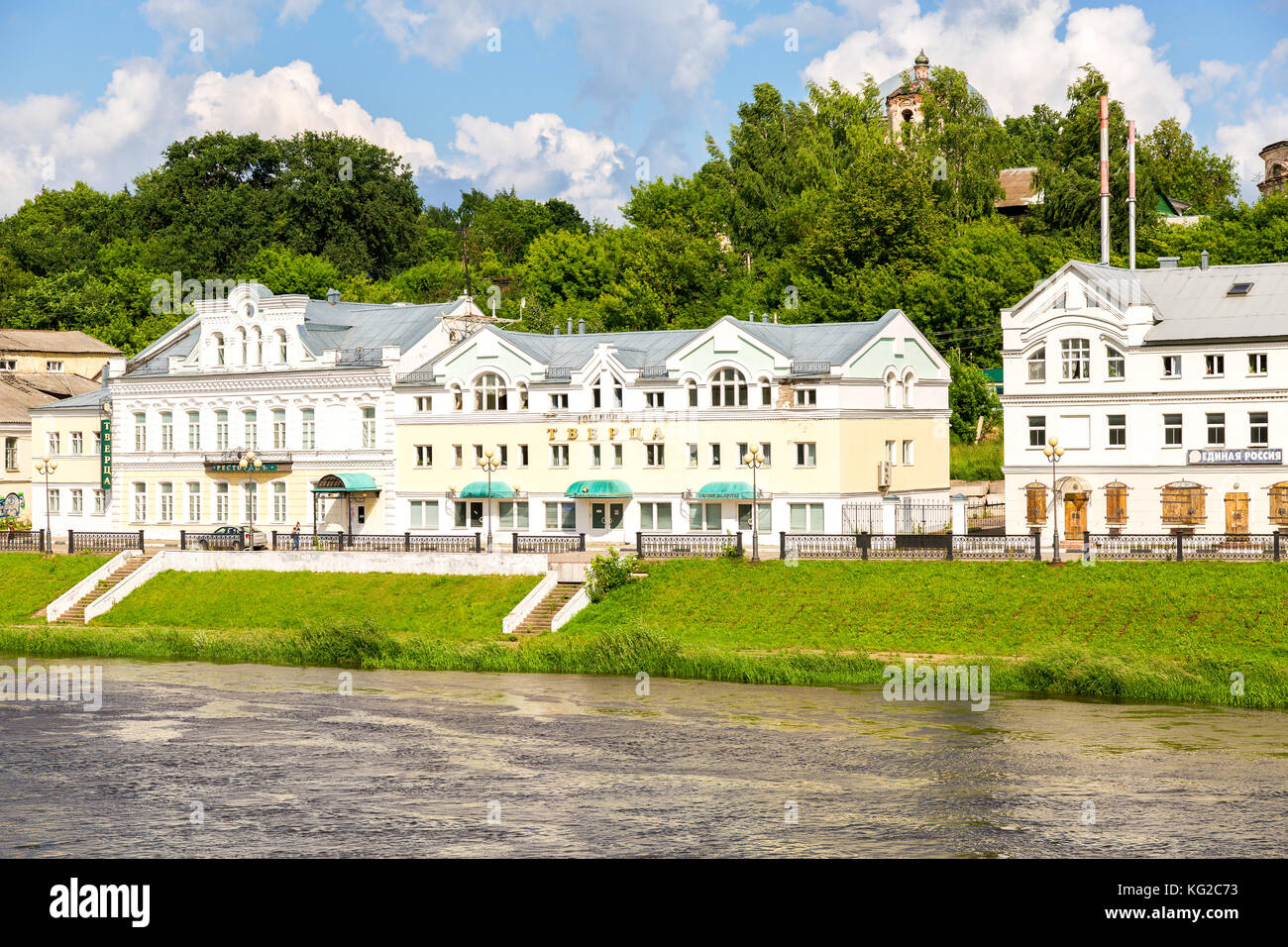 Torzhok, Russia - July 16, 2017: Provincial Russian town of Torzhok in ...