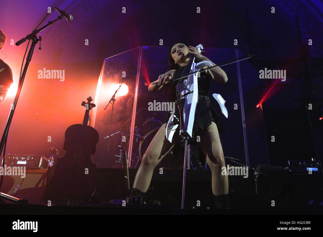 Tina Guo in Concert at London Concert at Round Chapel 2017 Stock Photo ...