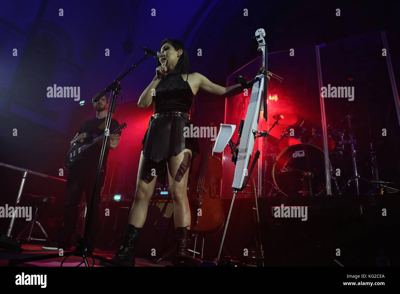 Tina Guo in Concert at London Concert at Round Chapel 2017 Stock Photo ...