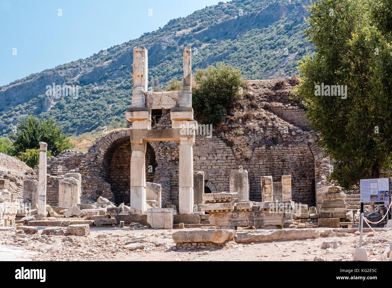 Temple of Domitian at Ephesus historical ancient city, in Selcuk,Izmir ...