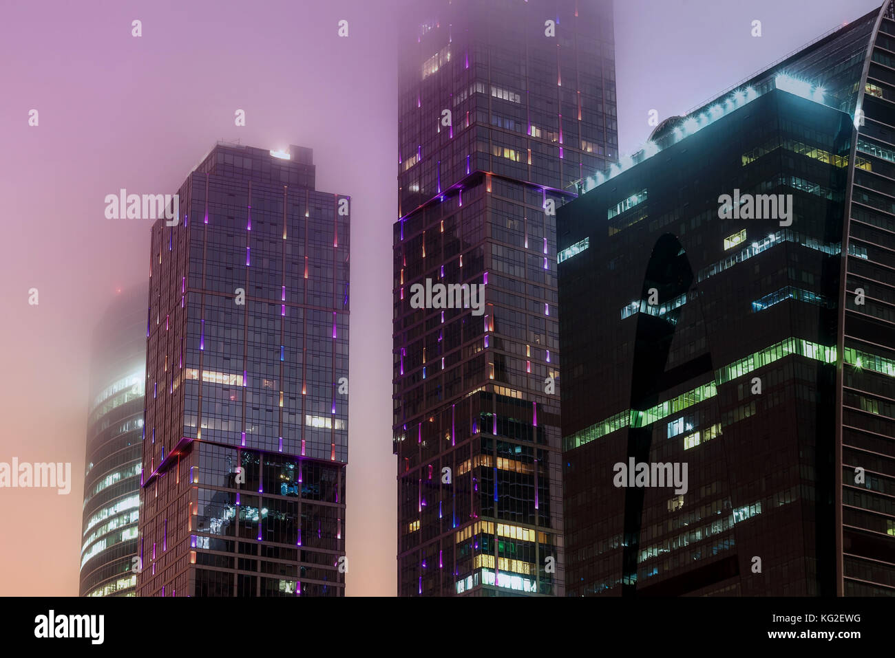 Abstract hi-tech background of fragment modern elevation office ...