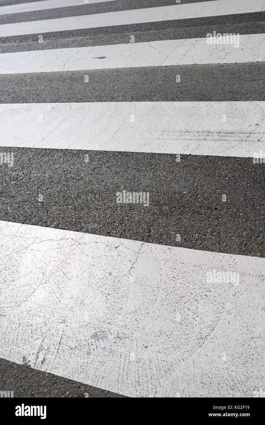 Zebra crossing without anyone crossing it Stock Photo - Alamy