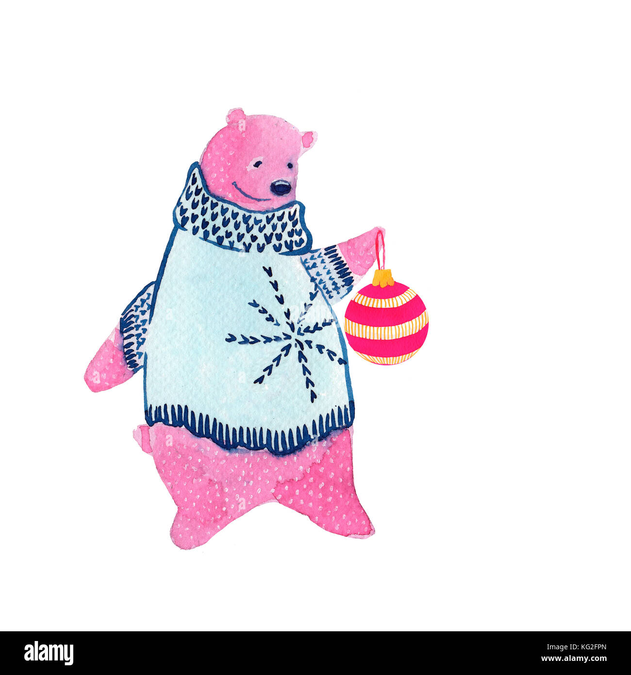 Christmas sock cartoon snowman Cut Out Stock Images & Pictures - Alamy