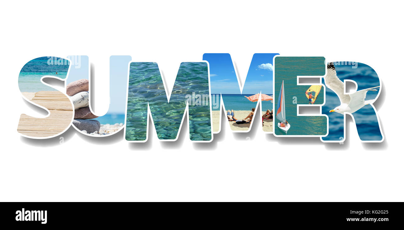 Summer collage hi-res stock photography and images - Alamy