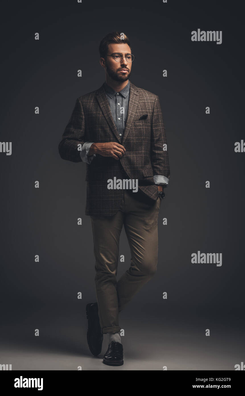 Handsome people in suit hi-res stock photography and images - Alamy