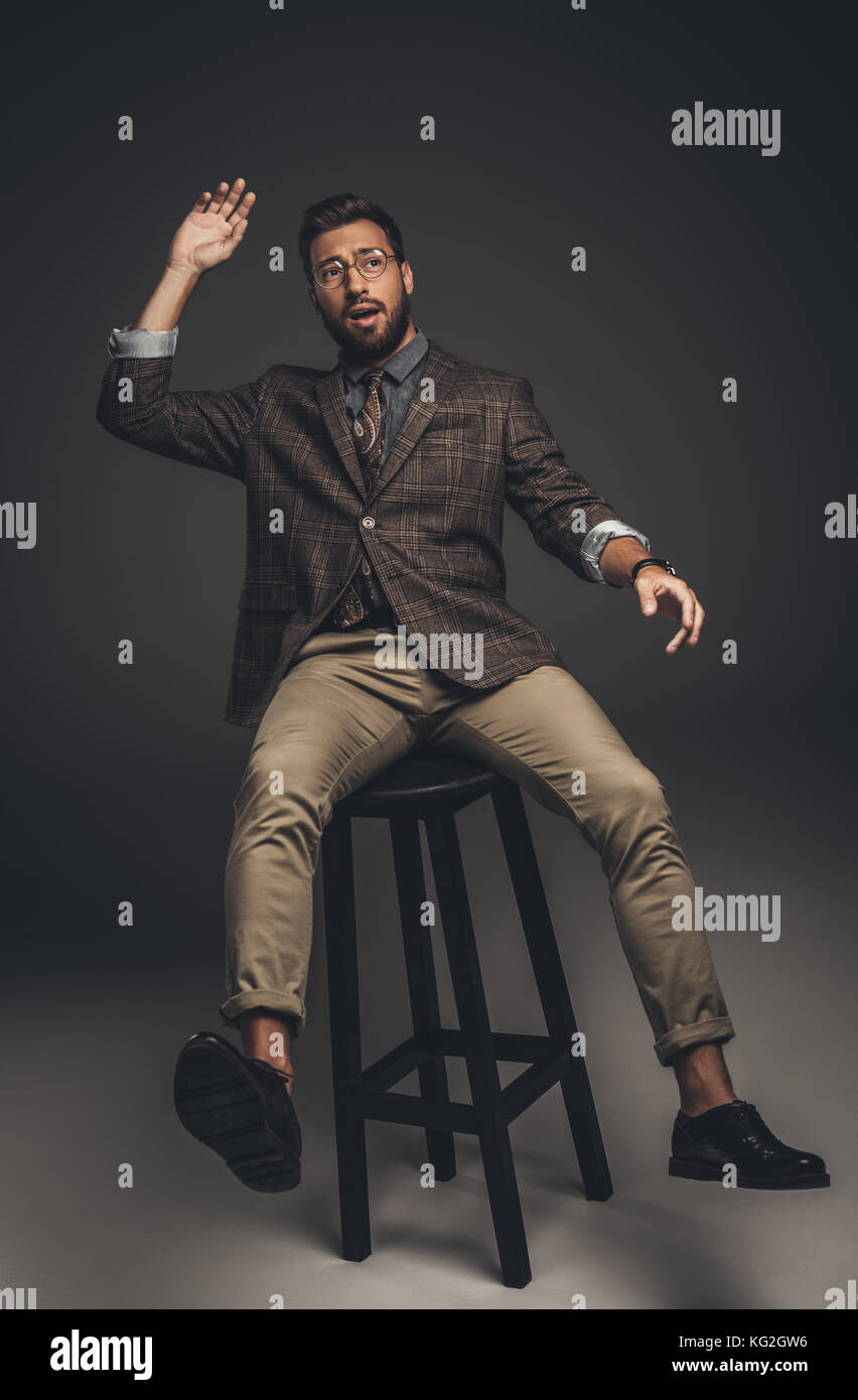 Man falling backwards hi-res stock photography and images - Alamy