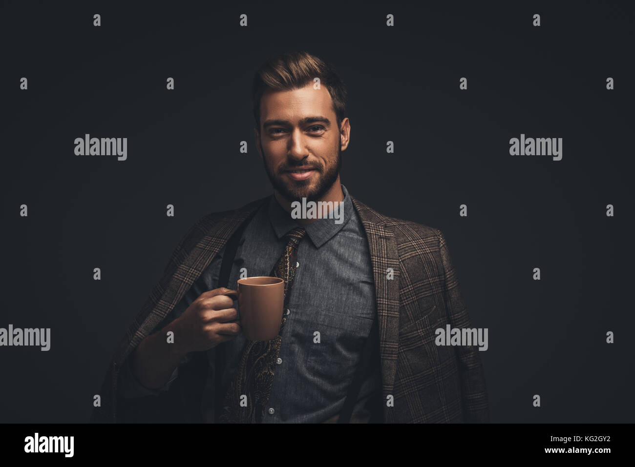 Coffee cup stylish man hi-res stock photography and images - Alamy