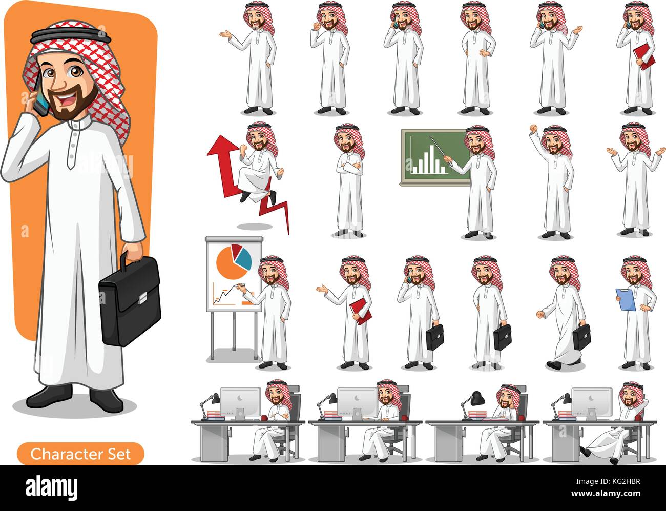 Vector Saudi Arab Man Cartoon Stock Photos & Vector Saudi Arab Man ...