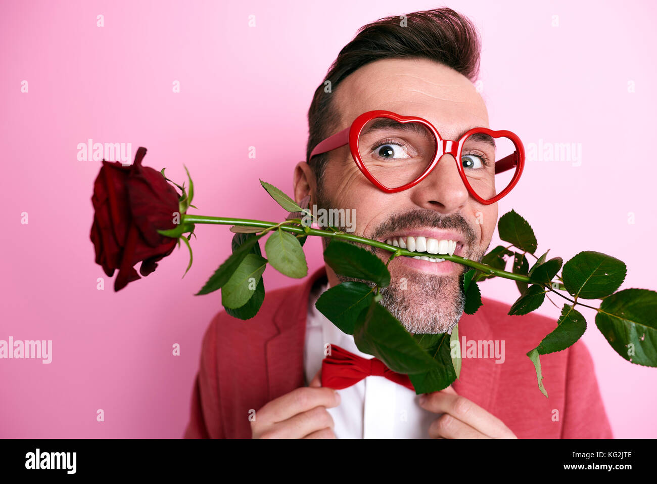 Man with a rose hi-res stock photography and images - Alamy