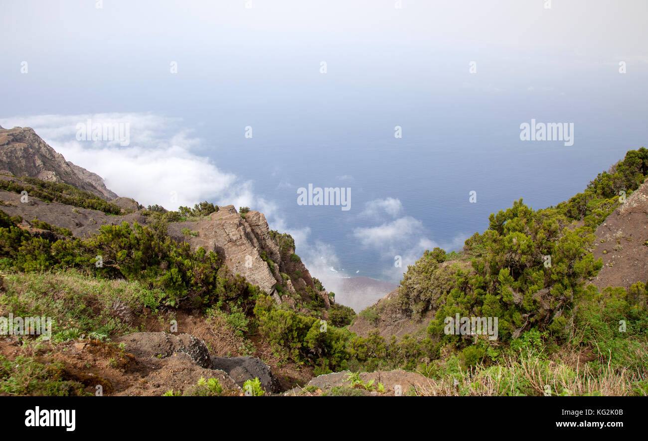 El Hierro, Canary Islands landscape from central montainous part of the ...