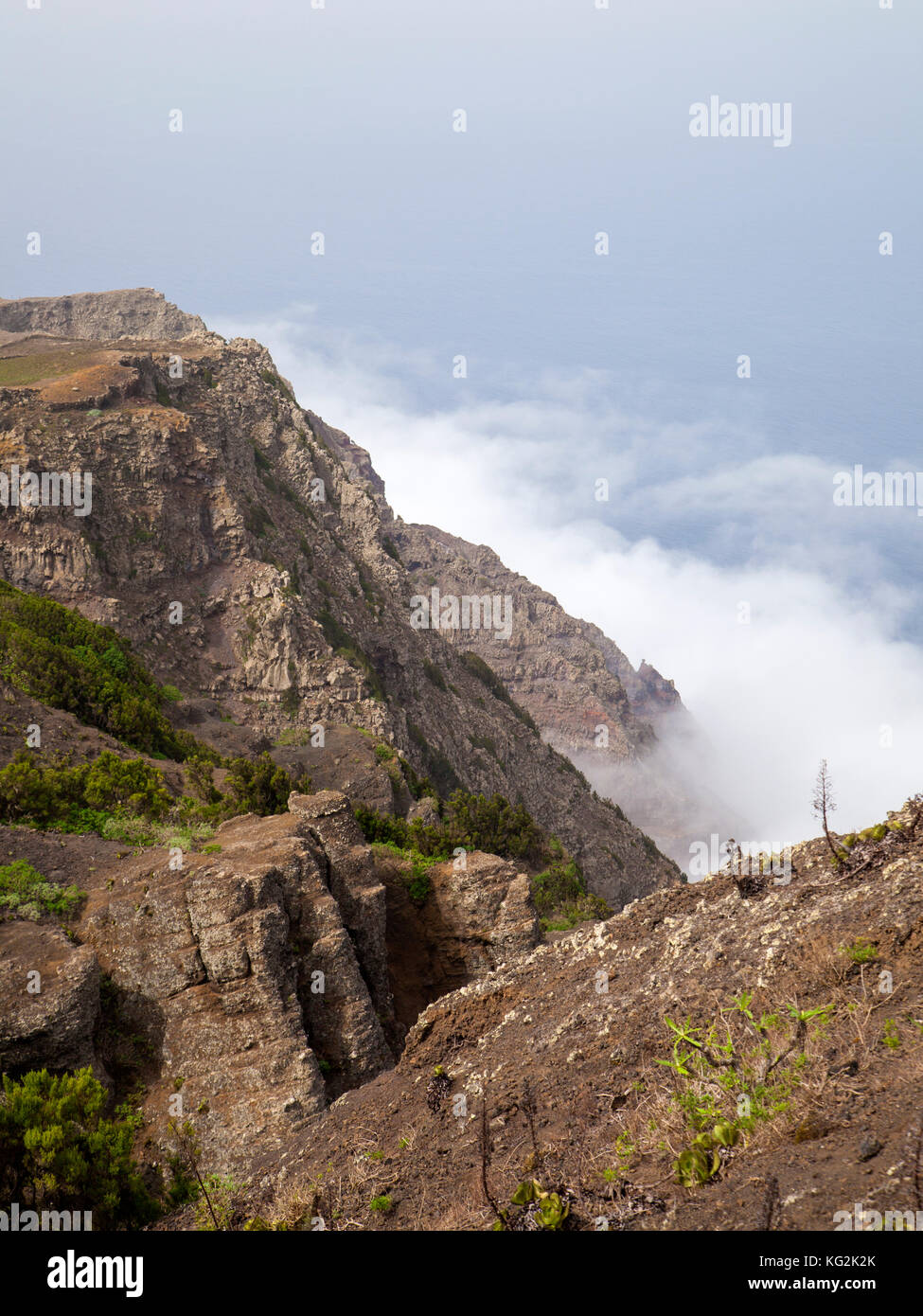 El Hierro, Canary Islands landscape from central montainous part of the ...