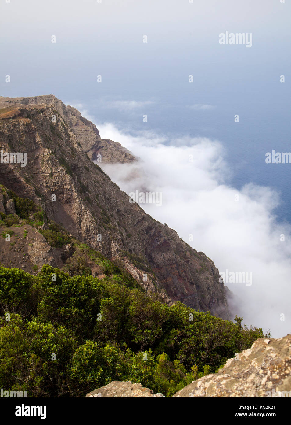 El Hierro, Canary Islands landscape from central montainous part of the ...