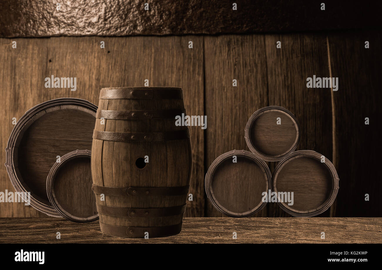 background of barrel and worn old wood background, France Stock Photo ...