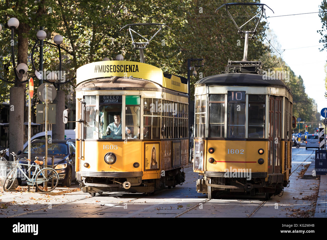 Old trams milan hi-res stock photography and images - Alamy