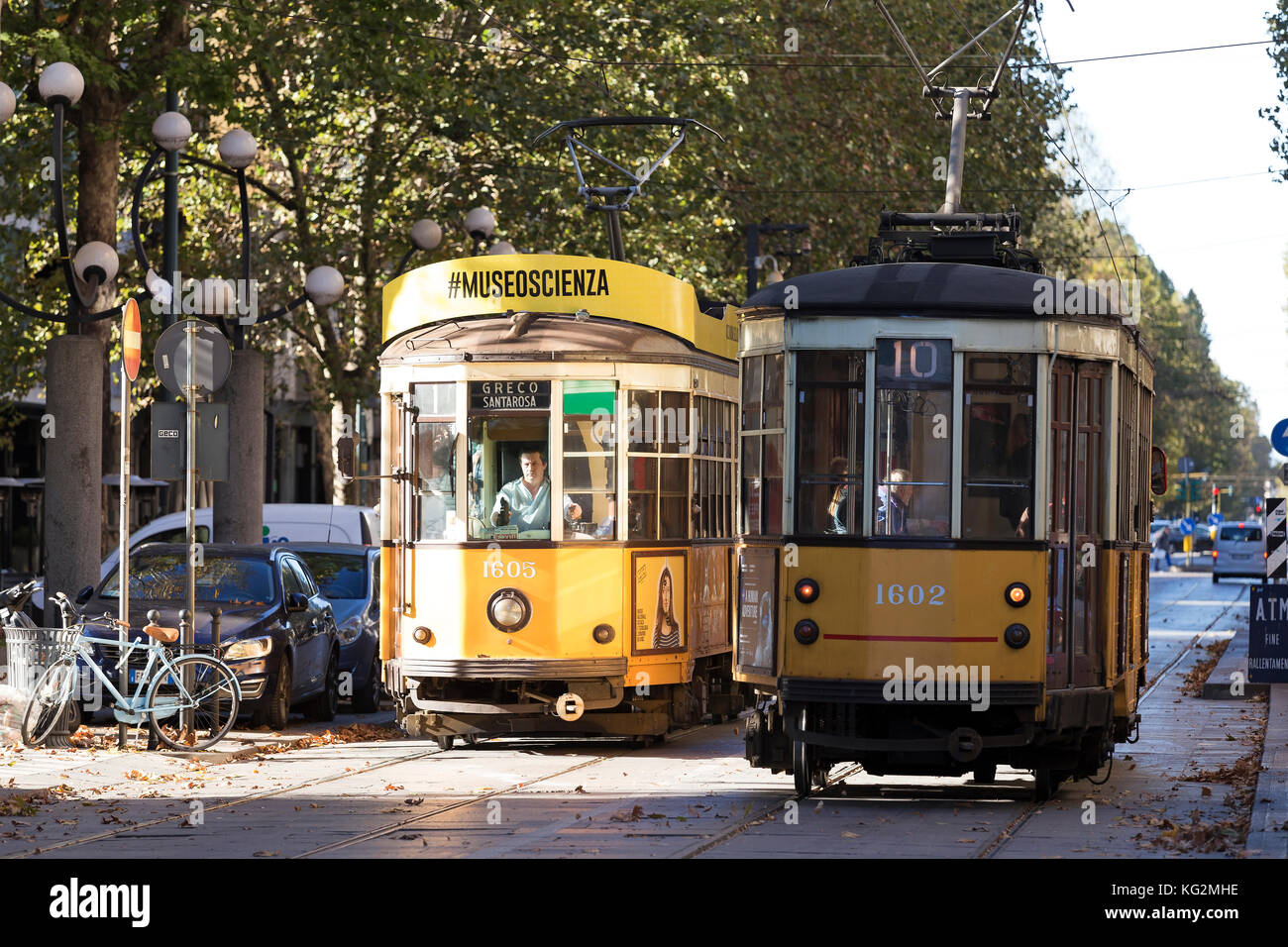 Old trams milan hi-res stock photography and images - Alamy
