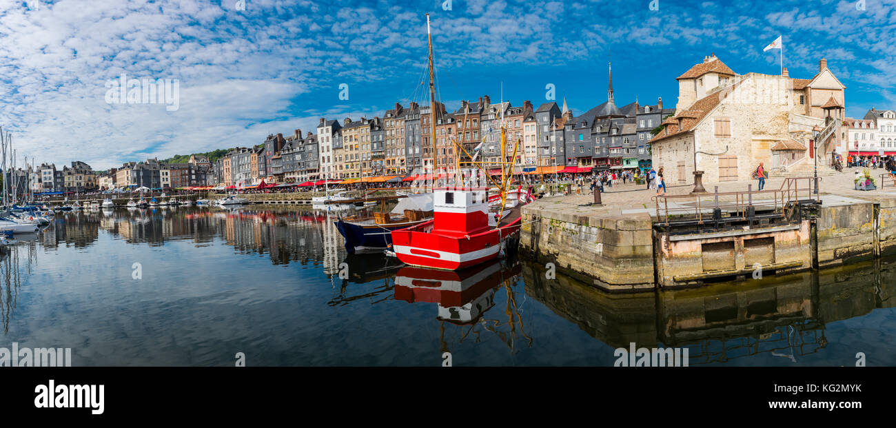 Honfleur harbour, normandy city in France Europe Stock Photo - Alamy
