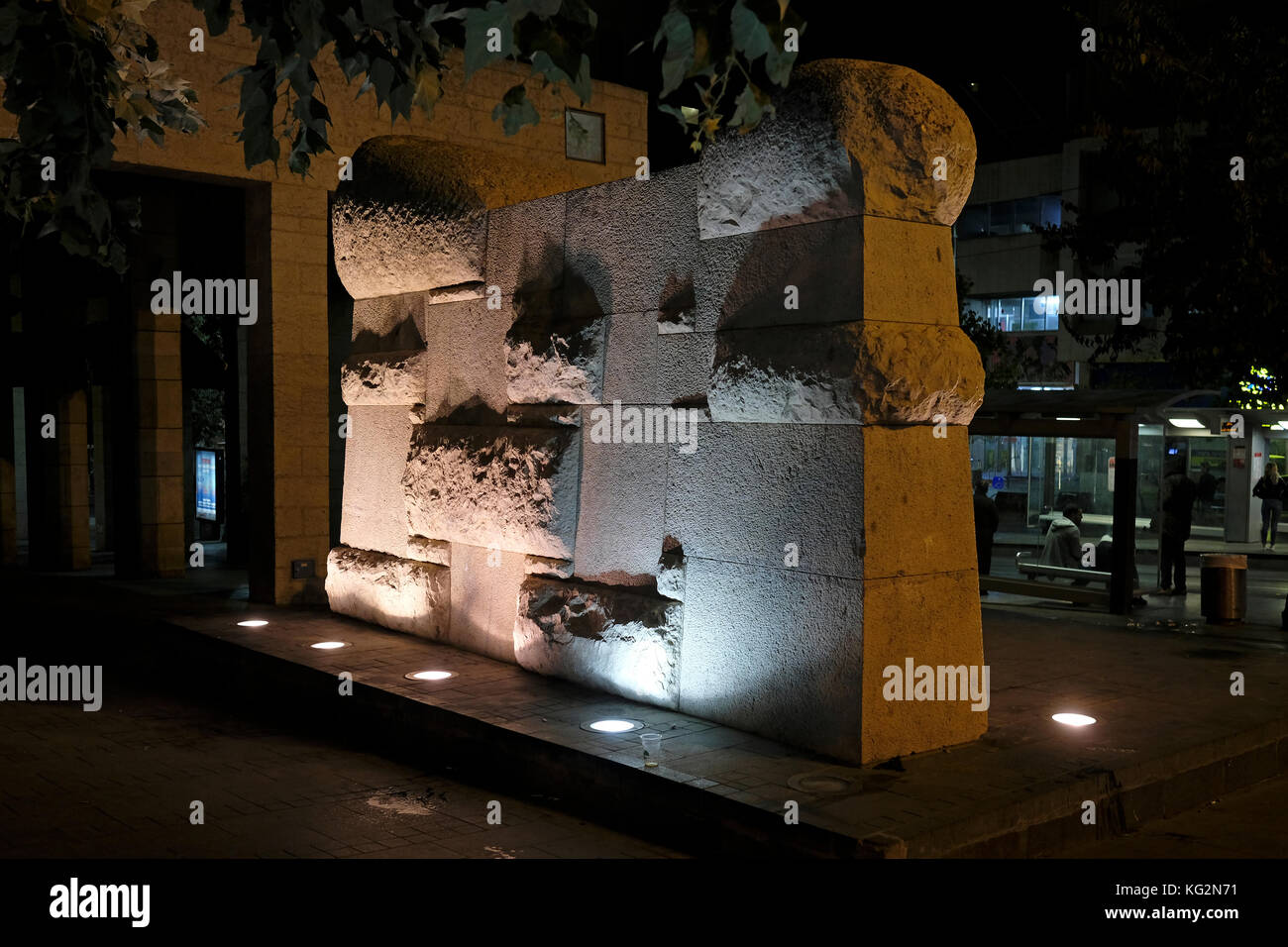 Memorial to the Davidka, a homemade Israeli mortar used in the defense ...